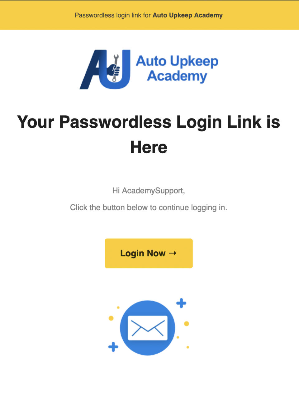 Login – Step by Step – Auto Upkeep Academy